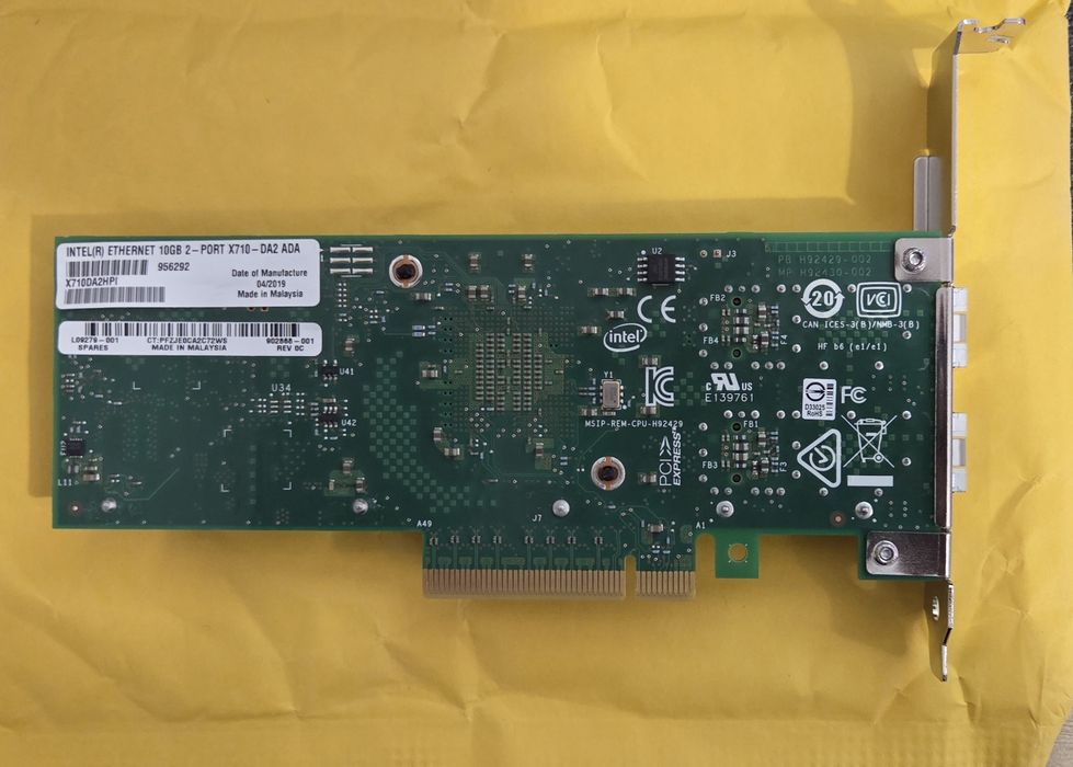 Placa retea Intel X710-DA2 Dual Port 10Gb Sfp + Module incluse Ploiesti ...