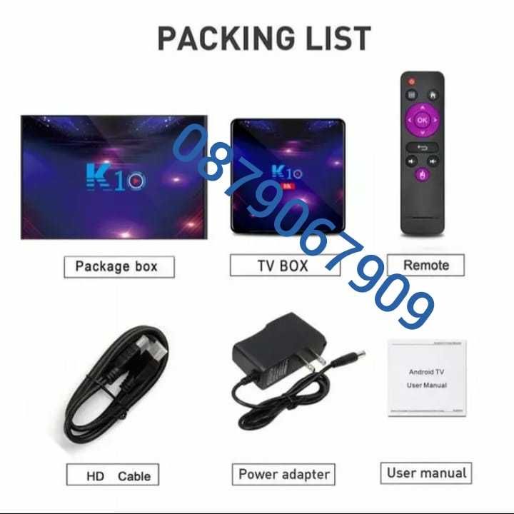 ТВ БОКС K10 Android tv ultra 8K tv box Bluetooth 5G онлайн телевизия гр ...