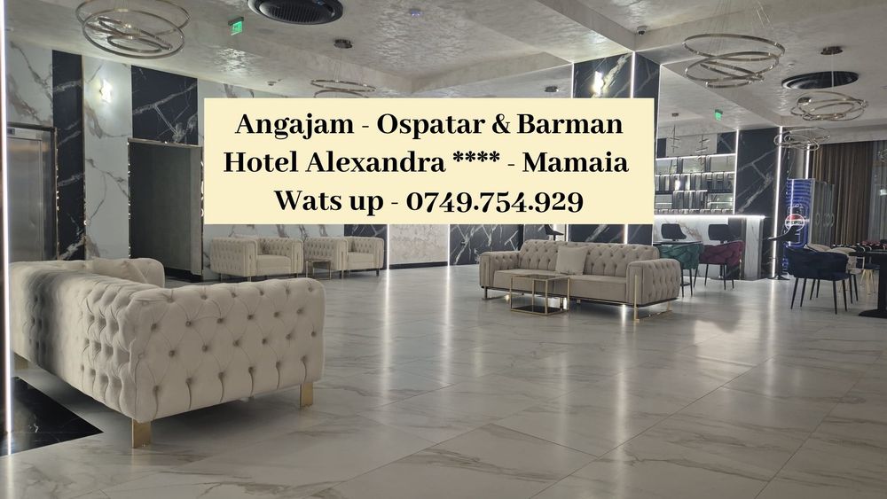 Ospătar / Barman - Hotel 4* Angajam personal sezonier Constanta • OLX.ro