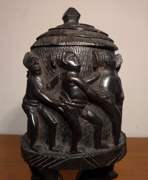 Statueta tribala africana Yoruba |abanos sculptat| Veche si RARA ...