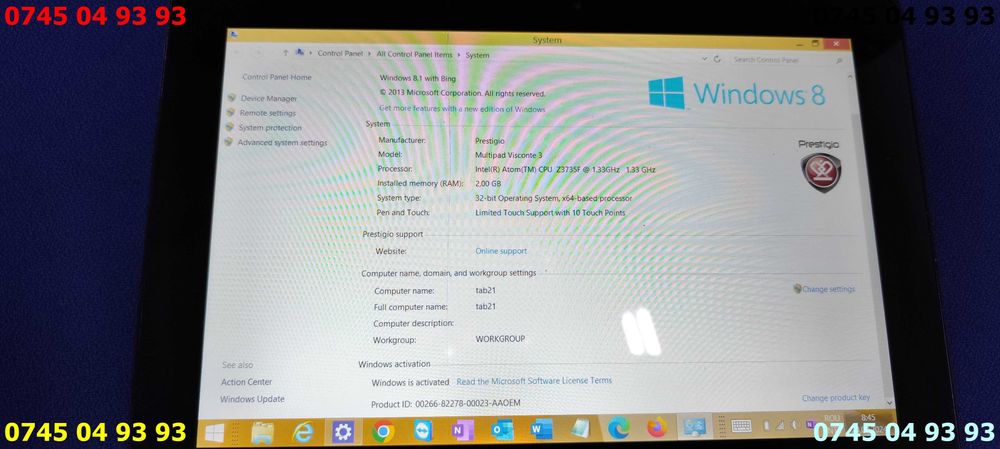 Tableta Prestigio Visconte 3 CPU 1.83GHz 10.1 IPS 2Gb 16Gb WiFi Win8.1 Bucuresti Sectorul 2 • OLX.ro