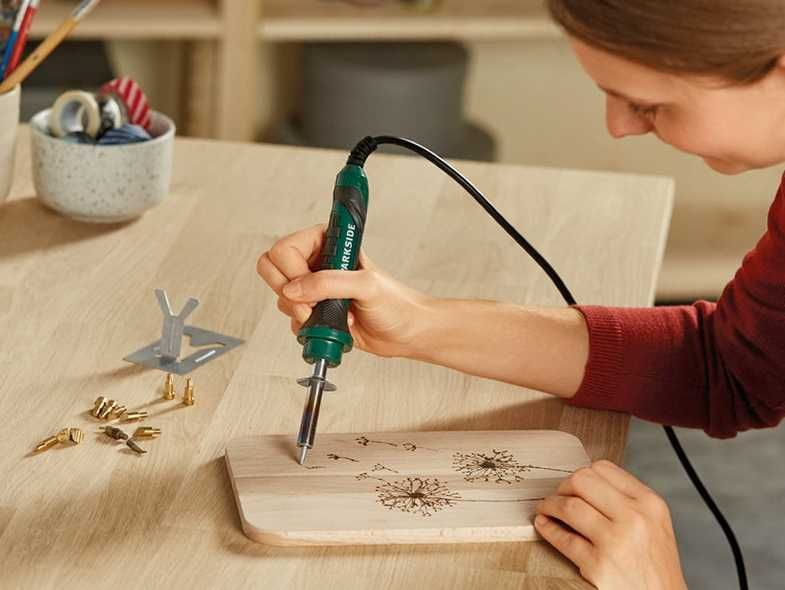 Aparat de pirogravat, pirogravura set 16 piese - nou sigilat, Germania ...