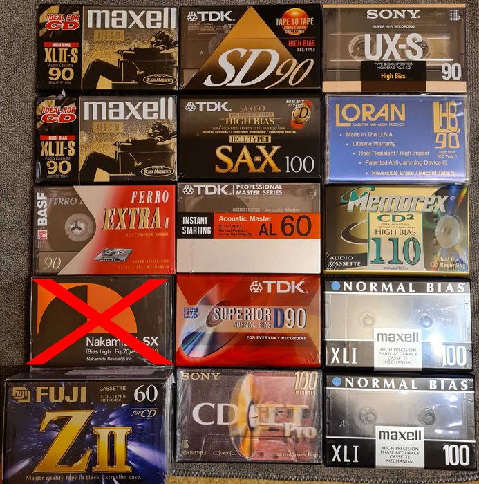Casete audio Maxell, BASF, Fuji, TDK, Sony, Loran, Memorex Bucuresti Sectorul 5 • OLX.ro