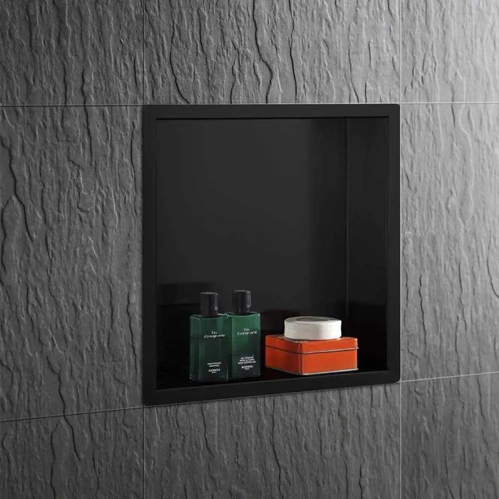 Raft incastrat patrat, inox periat, Wall-Box 30x30x10cm / 60x30x10cm ...