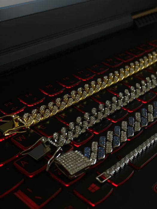 Vand Lanturi/bratari Cuban/ Cuban special tenis(nu swarovski guess ...