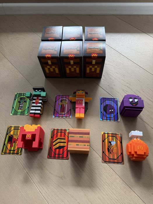 Set complet jucarii Minecraft McDonald’s - Adult Meal Bucuresti ...