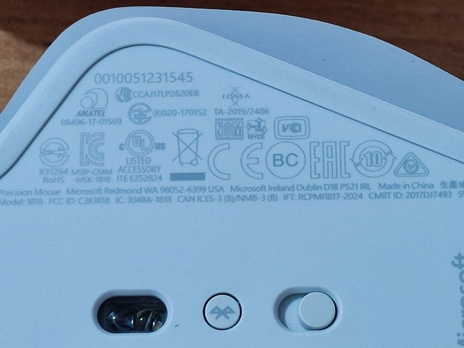 Microsoft Surface Precision Bluetooth Optical Mouse Model 1818 ...