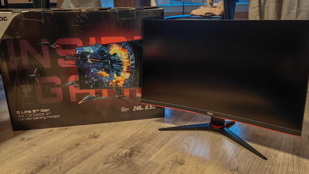 Монитор 27 инча 240Hz Извит [FULL HD] AOC C27G2ZE [В ГАРАНЦИЯ] гр ...