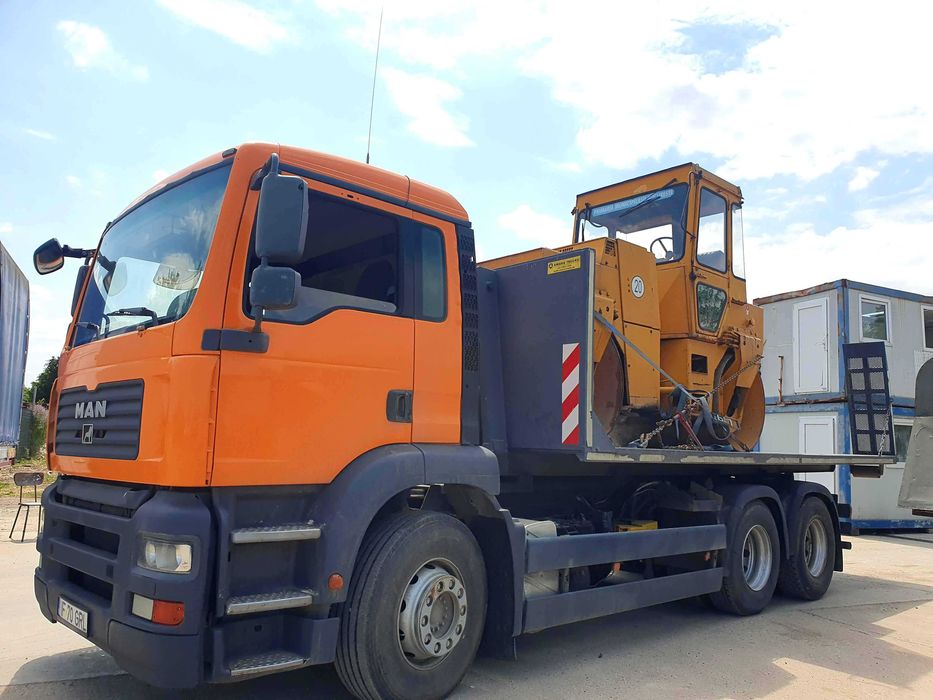 Platou, platforma abrollkipper, abroll transport utilaje auto 6 metrii ...