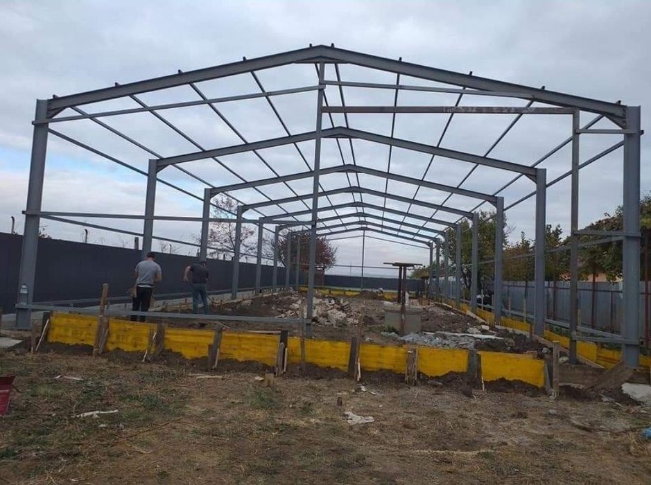 Vand hala metalica 10×20×4.35: - structura metalica din europrofile ...