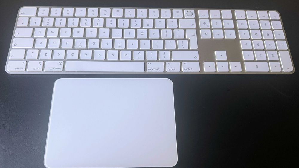 Apple Magic Trackpad 3 + Клавиатура Apple Magic Keyboard с Touch ID гр ...