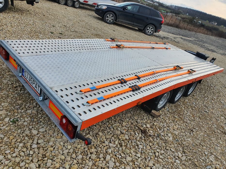 Platforma Auto 3 axe Niewiadow 2024 3.500 kg 550×210 cm Criseni • OLX.ro