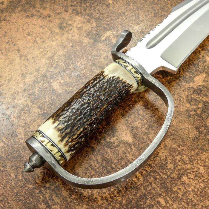 Maceta/ Cutit de vanatoare solid cu lama din otel D2 ( RARITATE ...