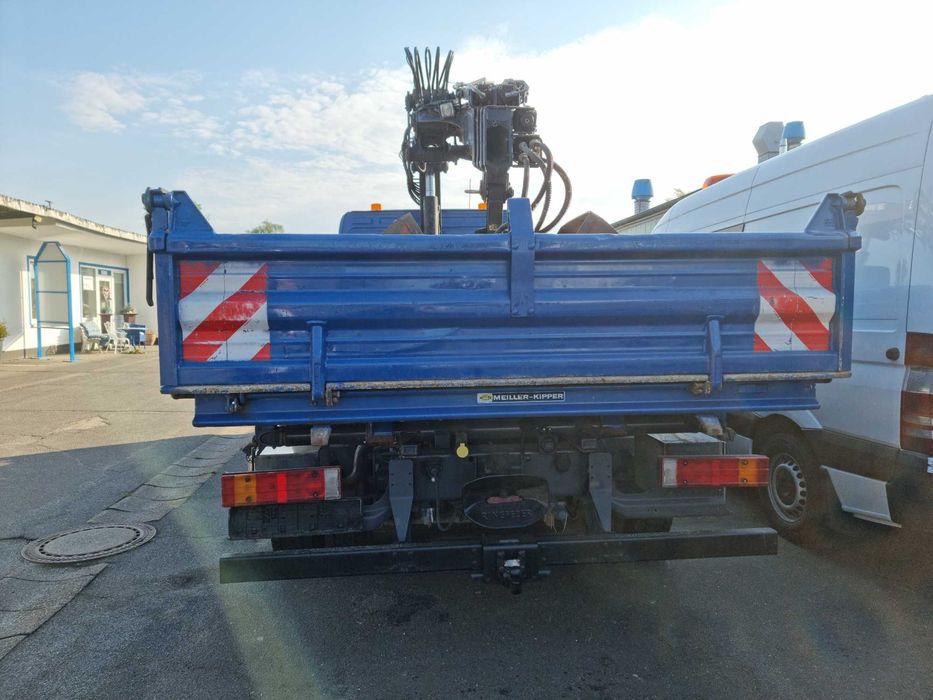 Mercedes Atego basculabil,bena Meiller cu macara Hiab si cupa Sarulesti ...