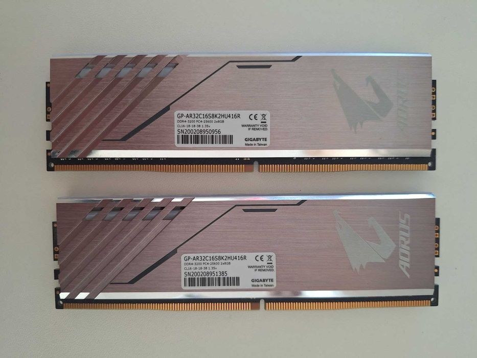 RAM памет 2x8GB (16GB) 3200 Mhz DDR4 - Gigabyte Aorus /RGB гр. София ...