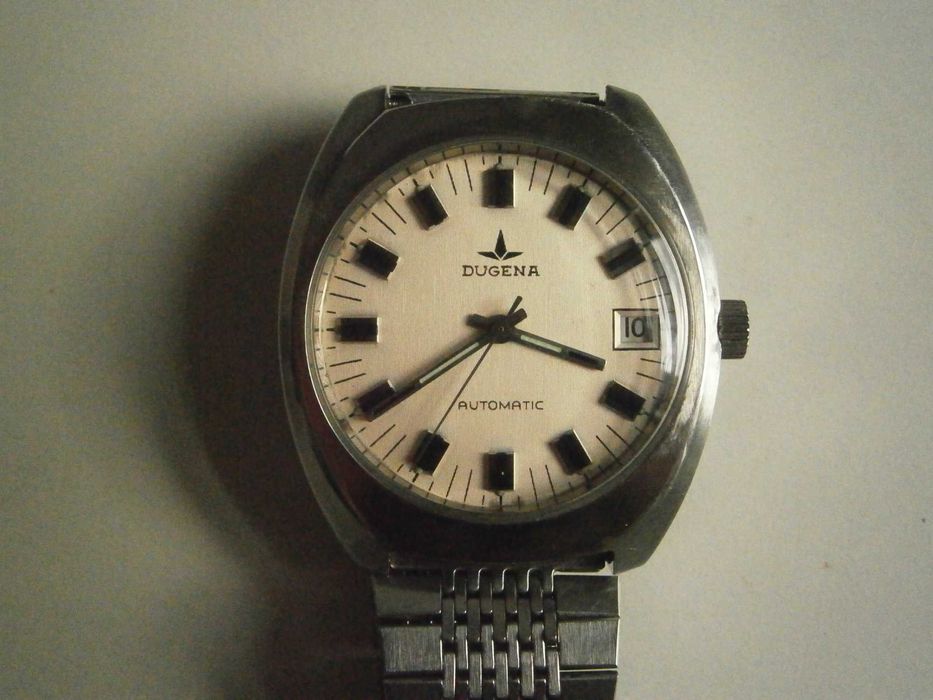 DUGENA, automatic, 36,5 mm, PUW 1561, 25 jewels, Pfortzheimer, Germany гр. София Белите брези ...