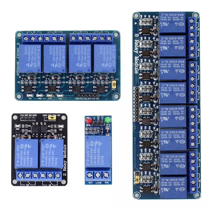 Modul cu relee 220v optocuplor comanda 5v pt Arduino sau automatizari ...