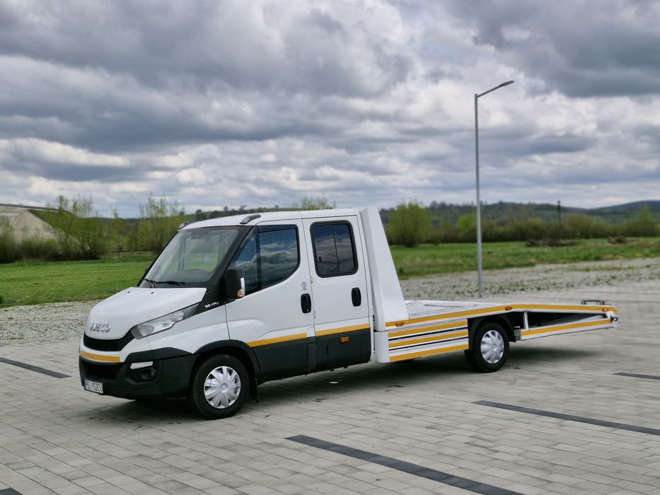 IVECO Daily Autoplatforma 7 Locuri Platforma auto 35-17 3.0 HPI Sibiu ...