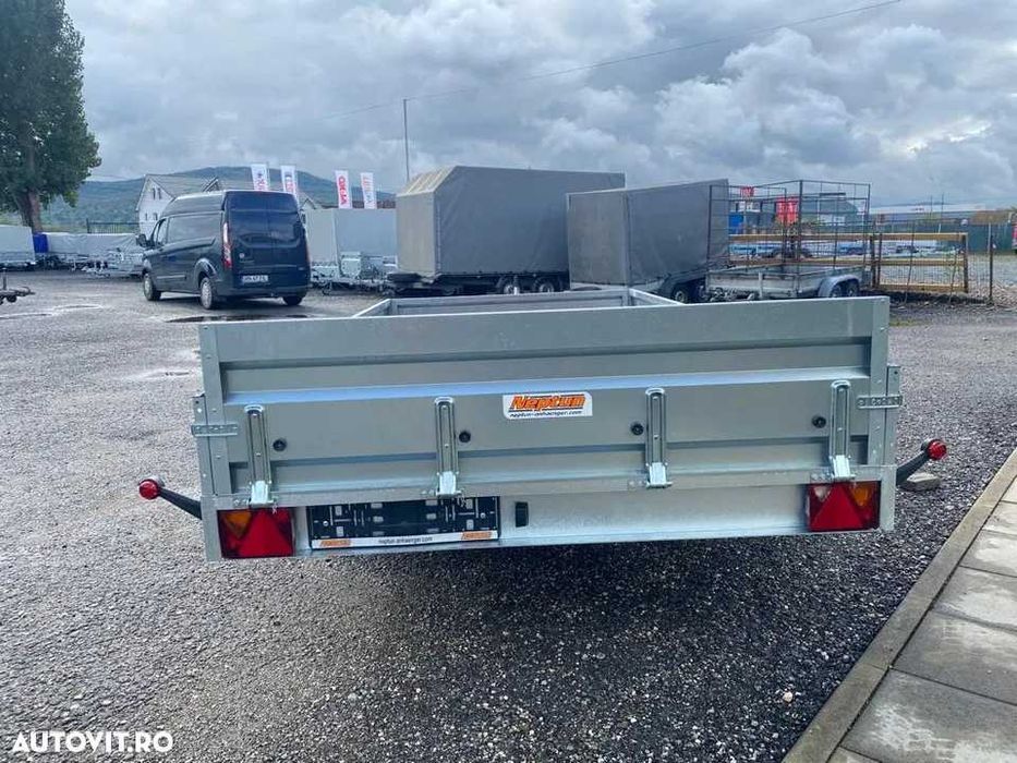 Remorca cu frana Neptun Remorca Multi basculabila 380/180,masa 1500 kg ...