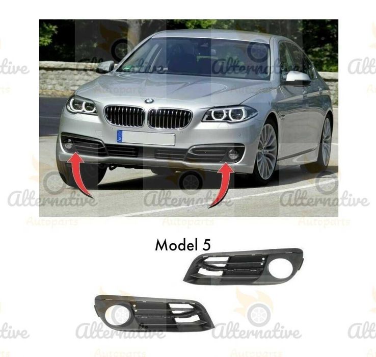 Решетки в броня комплект за BMW 5 E39/E60/E61/F10/F11/G30/G31-БМВ 5 M ...