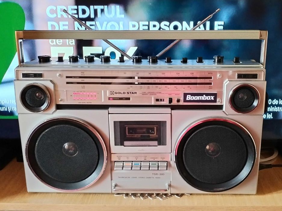 Casetofon-radio boombox GOLDSTAR TSR 580 Vintage Korea Bucuresti ...