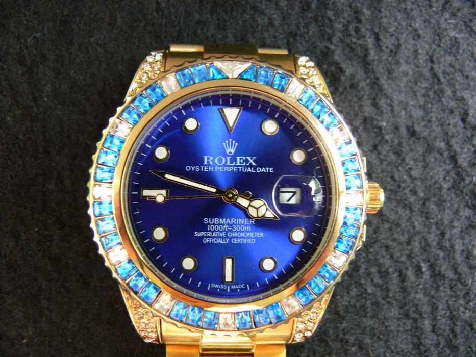 CEAS ROLEX SUBMARINER Gold&Blue DIAMONDS Lux Vezi Anuntul-Nou 2025 ...