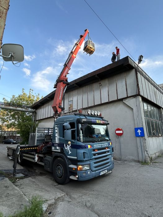 Inchiriere Camion cu Macara Automacara Transport Container Utilaje ...