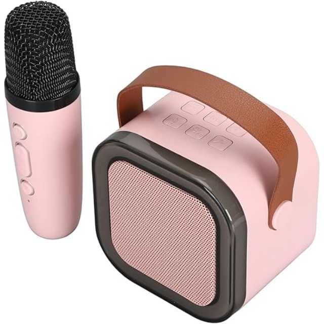 Boxa portabila karaoke cu microfon wireless pentru copii Roz/ Albastru ...