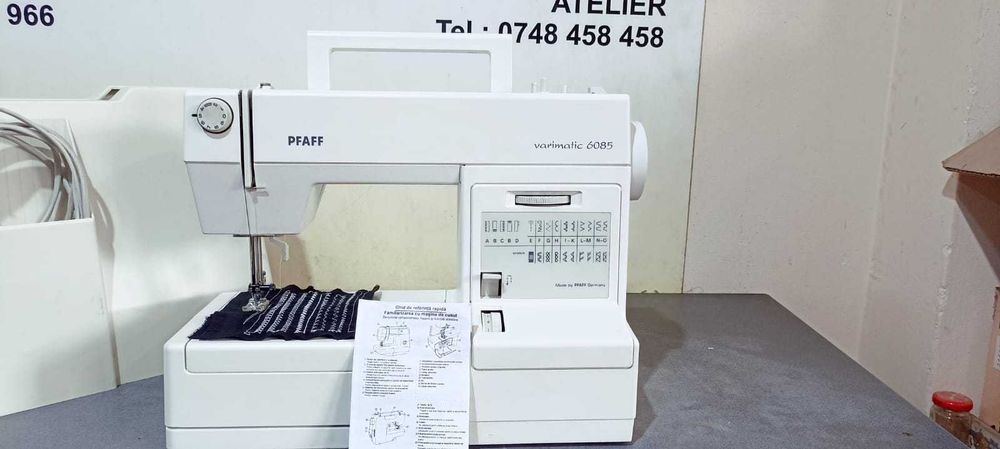 Masina de cusut electrica semi industriala Pfaff Varimatic 6085 Alba ...