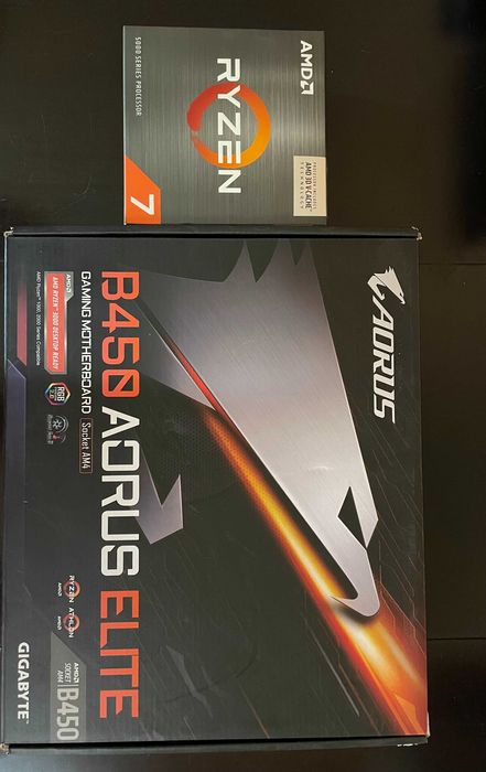 Kit AMD Ryzen 5800x3d, Gigabyte Aorus Elite B450, 32GB RAM 3200mhz Iasi ...