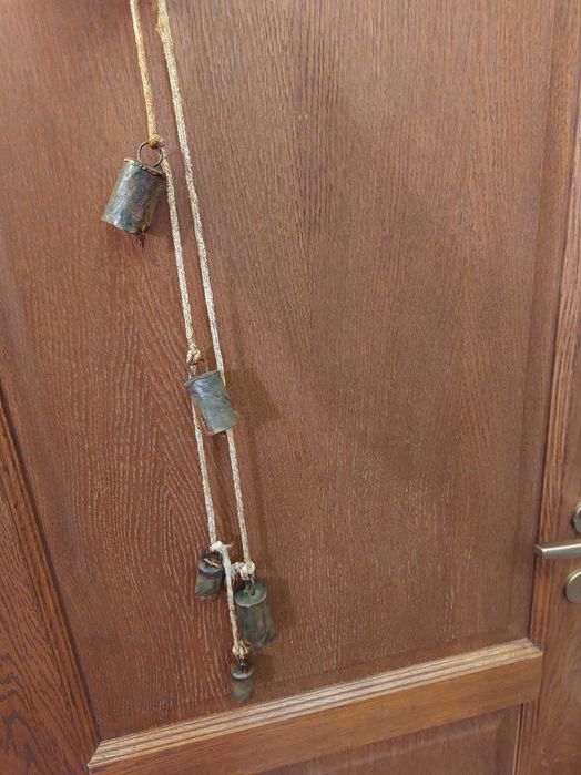 Sir 5 clopote (talangi) din fier FOARTE VECHI 100 ani, Olanda Bucuresti ...