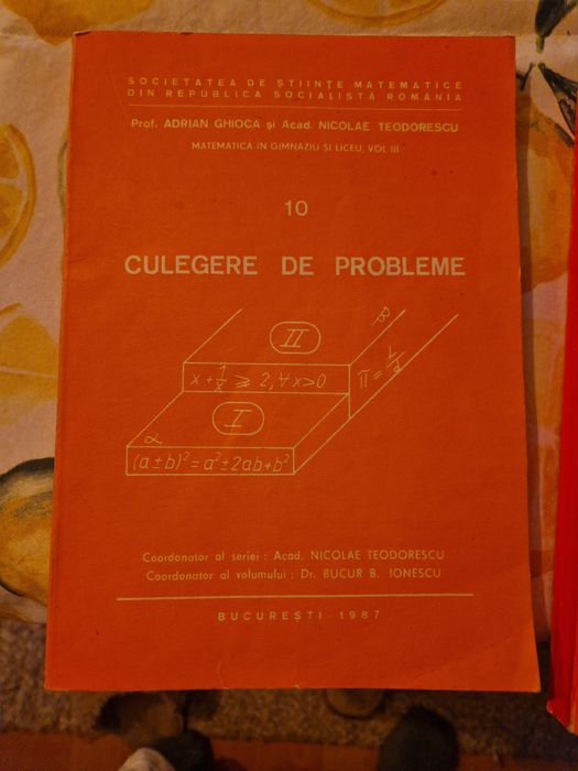 Culegeri de probleme matematica gimnaziu si bacalaureat Ilfov Baneasa ...