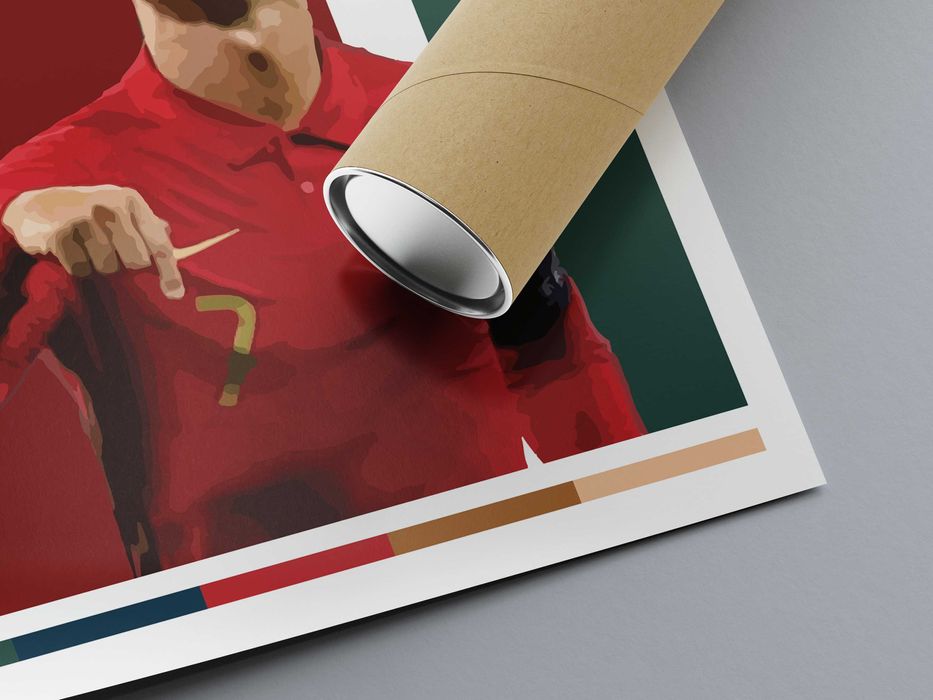 Poster ilustratie Cristiano Ronaldo. Cadou pentru fani. Bucuresti ...