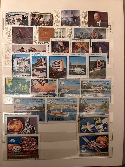 Vand timbre filatelice 2 clasoare vechi de 40 de ani Timisoara • OLX.ro