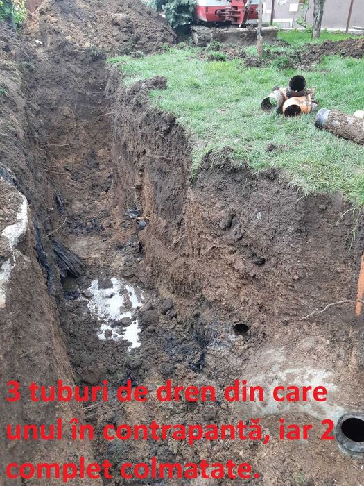 Nu va functioneaza fosa corespunzator ? Dren colmatat ? fose septice ...