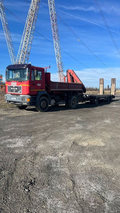 Autobasculanta MAN cu macara Palfinger PK13000 Sibiu • OLX.ro