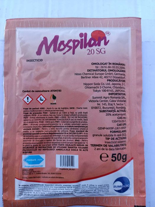 Insecticid Mospilan 20 SG 1,5g, 3g, 50g, 100g, 1KG Bucuresti Sectorul 4 ...
