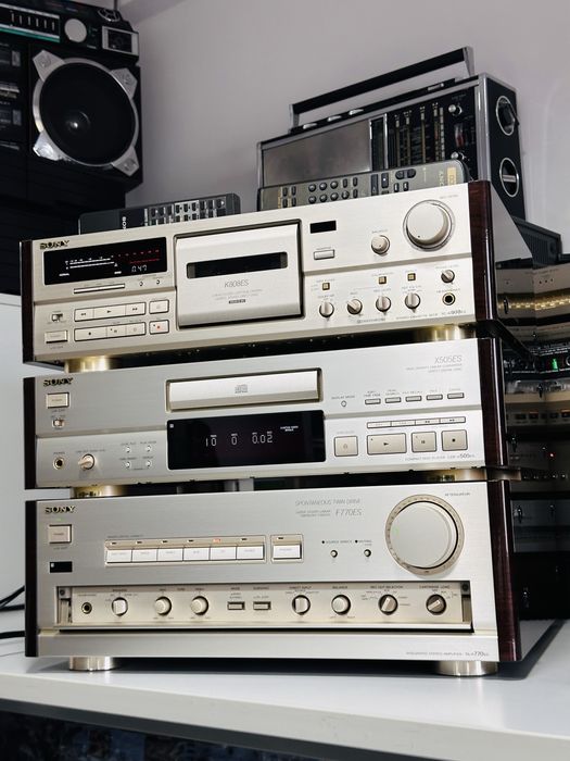 CD-player Hi-Fi SONY X505ES,Champagne,telecomandă,laterale lemn,ca NOU ...