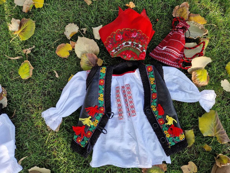 IE COPII camasa FETE costum national popular traditional 0-14 ani ...