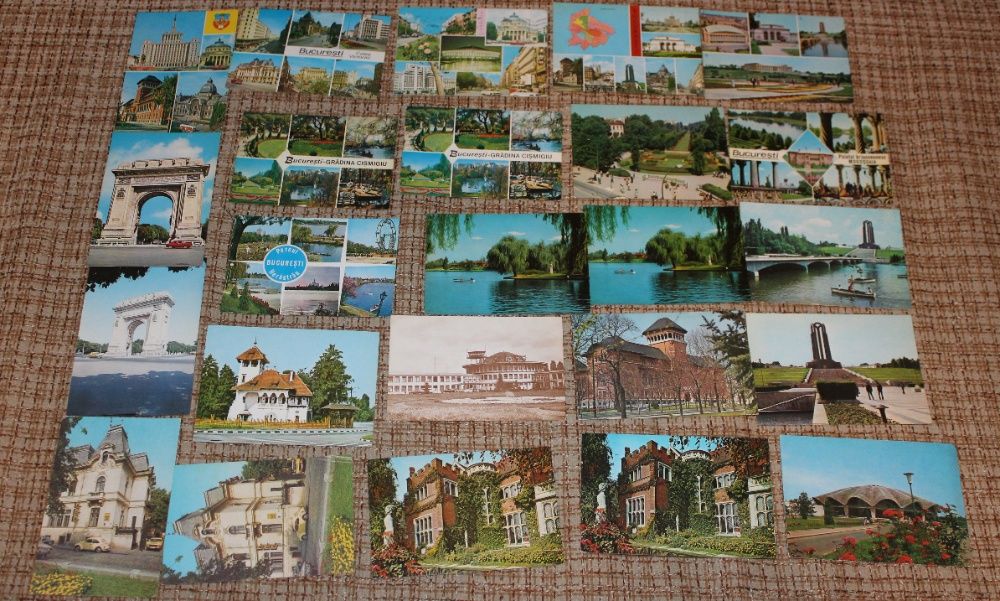 Lot carti postale Bucuresti rpr rsr alb-negru color maxime Cosmos ...