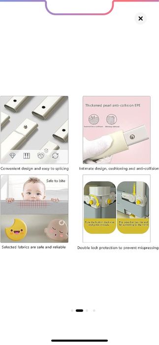 Protectie laterala pat bebelusi 180 cm Bragadiru • OLX.ro