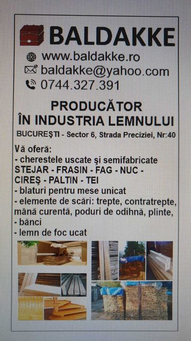 Cherestea stejar frasin nuc tei cires arin trepte riflaje panouri ...