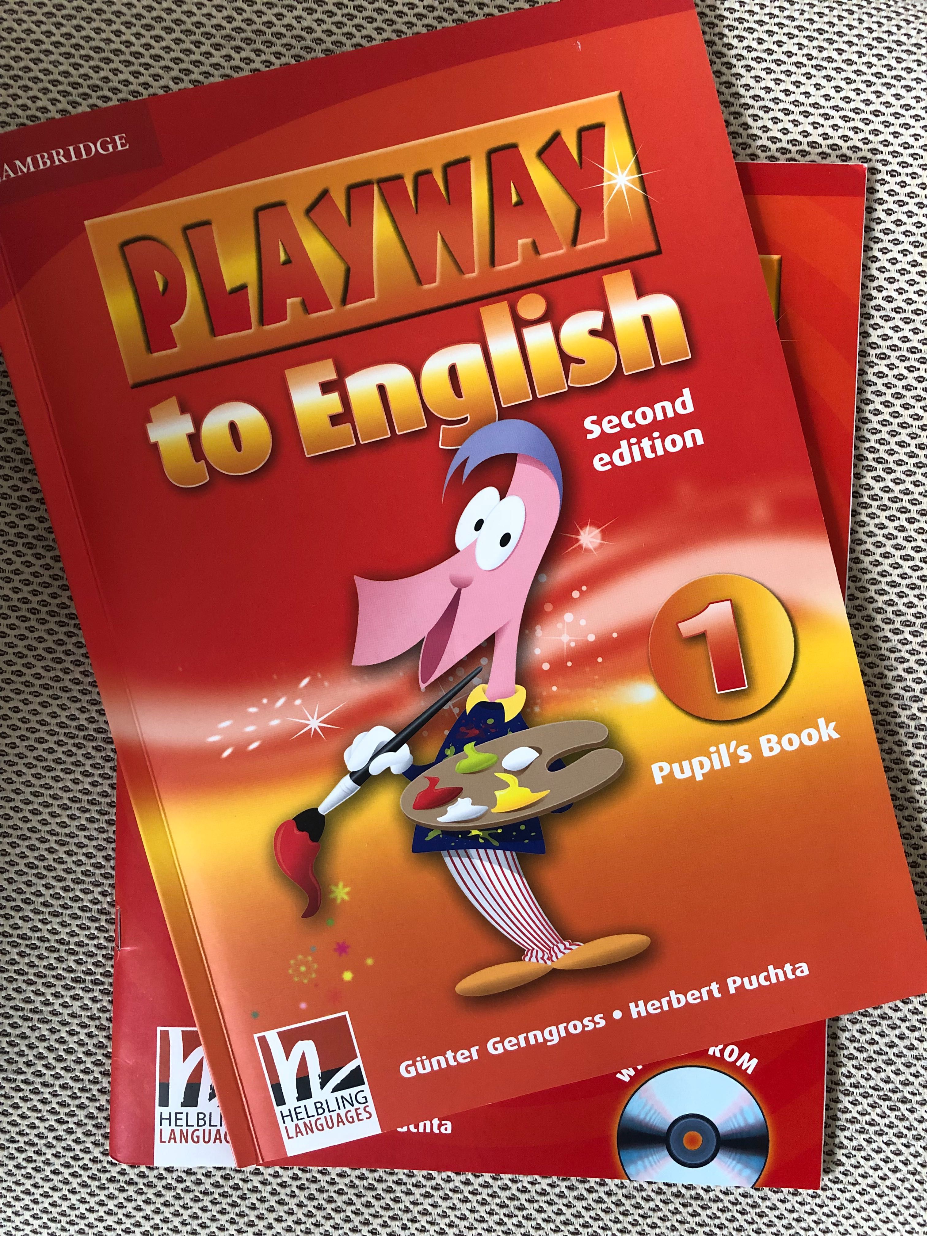 Учебник CD тетрадка Playway to English 1 ниво нови гр. София Център ...