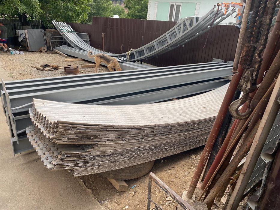 Vand hala metalica inclusiv acoperis lamiera ,bitum si aluminiu ...