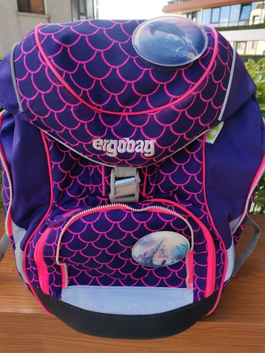 Ергономична ученическа раница Ergobag с десен Малката русалка гр. Варна Чайка • OLX.bg
