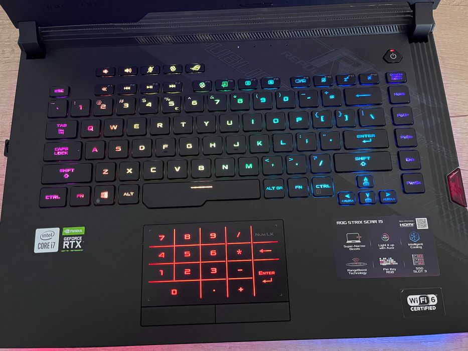 Laptop Gaming Asus Rog Strix 15 G532LWS i7-10875H 16 GB RTX2070 SUPER ...