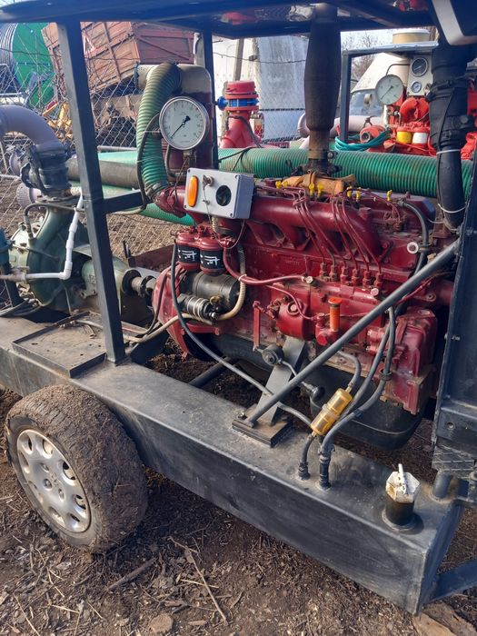 Vand motopompa motor Fiat 100 cp ,pompa Caprari 3 etaje Caldarusa • OLX.ro