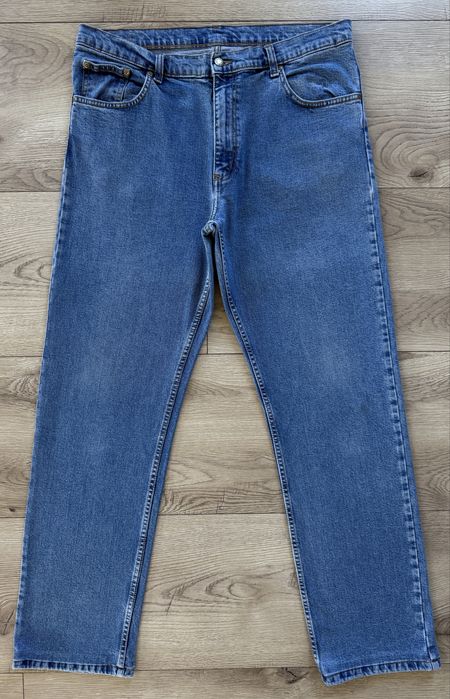 Blugi WRANGLER Hero Albastru Barbati | Marime 36 x 34 (Talie 92 cm ...