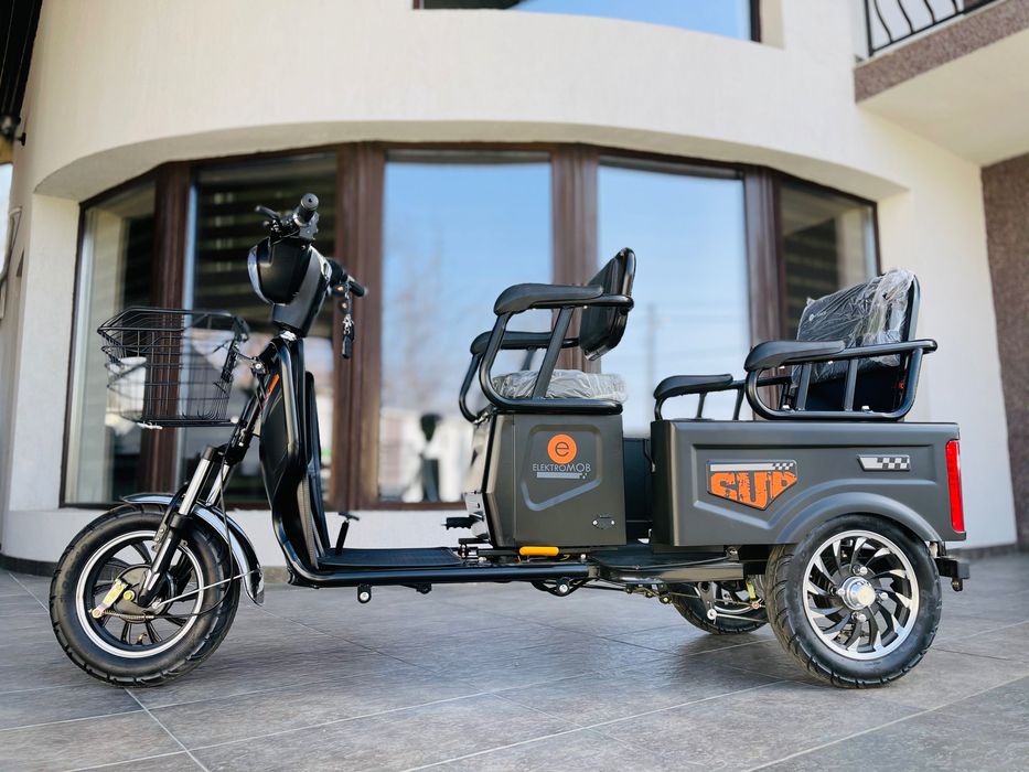 Tricicleta Triciclu Electrica 2 Locuri Baterie 20Ah Scuter TUK TUK ‼️ ...