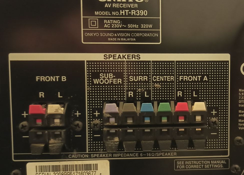 Statie / amplituner Onkyo HT-R390 Tecuci • OLX.ro